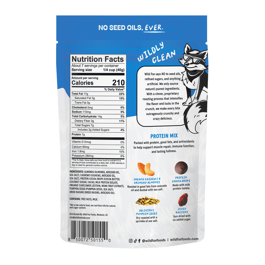 Cocoa Crunch Protein Trail Mix – Wild Fox Foods